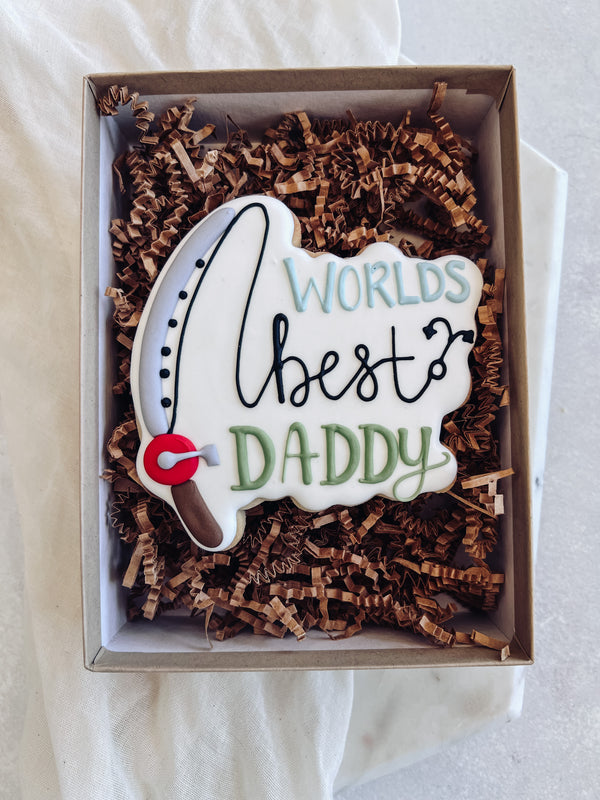 World's Best Daddy Cookie - Sticks and Scones Cakes