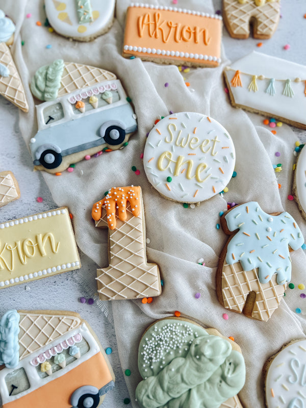 Sweet One Birthday Cookies - Sticks and Scones Cakes
