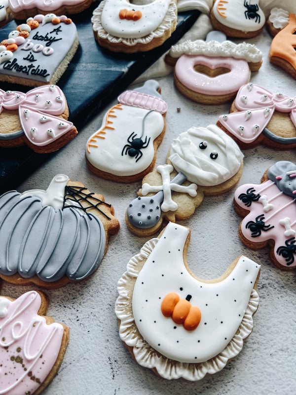 Little Boo Baby Shower Cookies - Sticks and Scones Cakes
