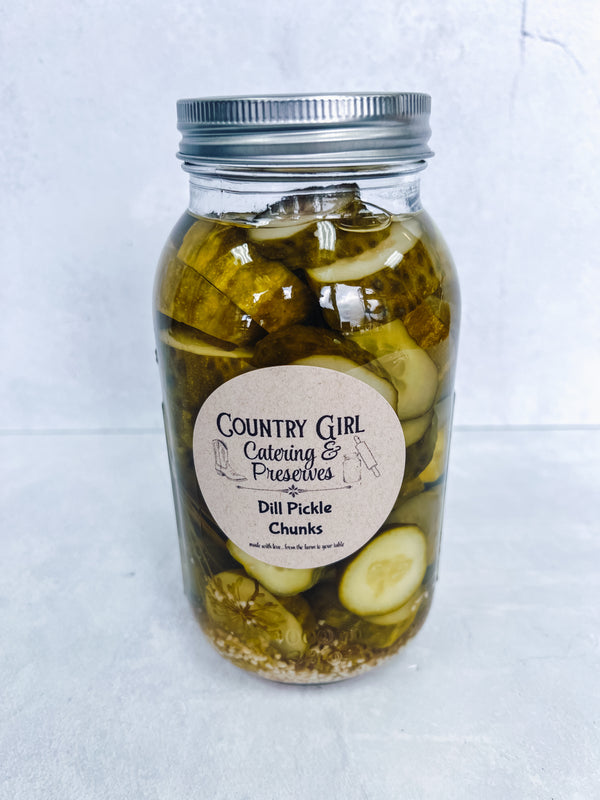 Dill Pickle Chunks - Sticks and Scones Cakes