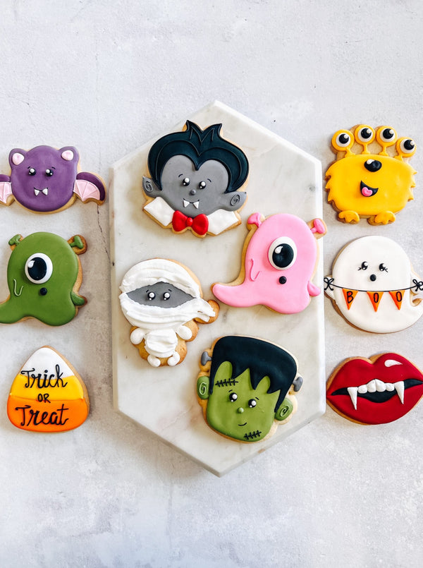 Monster Mash Halloween Cookie Set - Sticks and Scones Cakes