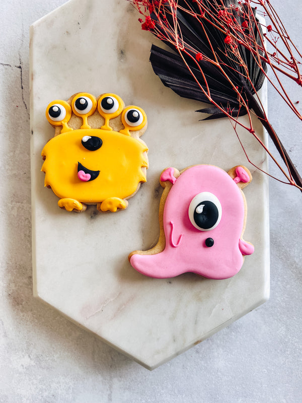 Monster Friends Cookies - Sticks and Scones Cakes